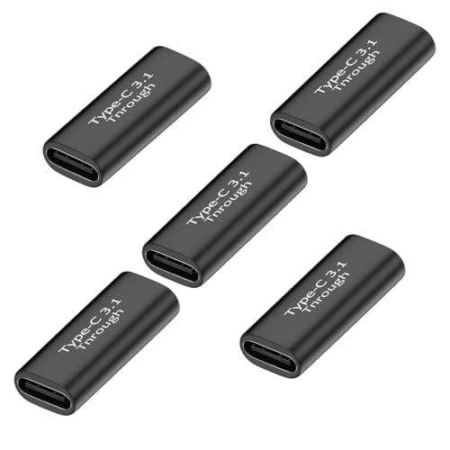 Pastall 5 Pack USB C Female to Female Adapter.Usbc Extender.USBC ...