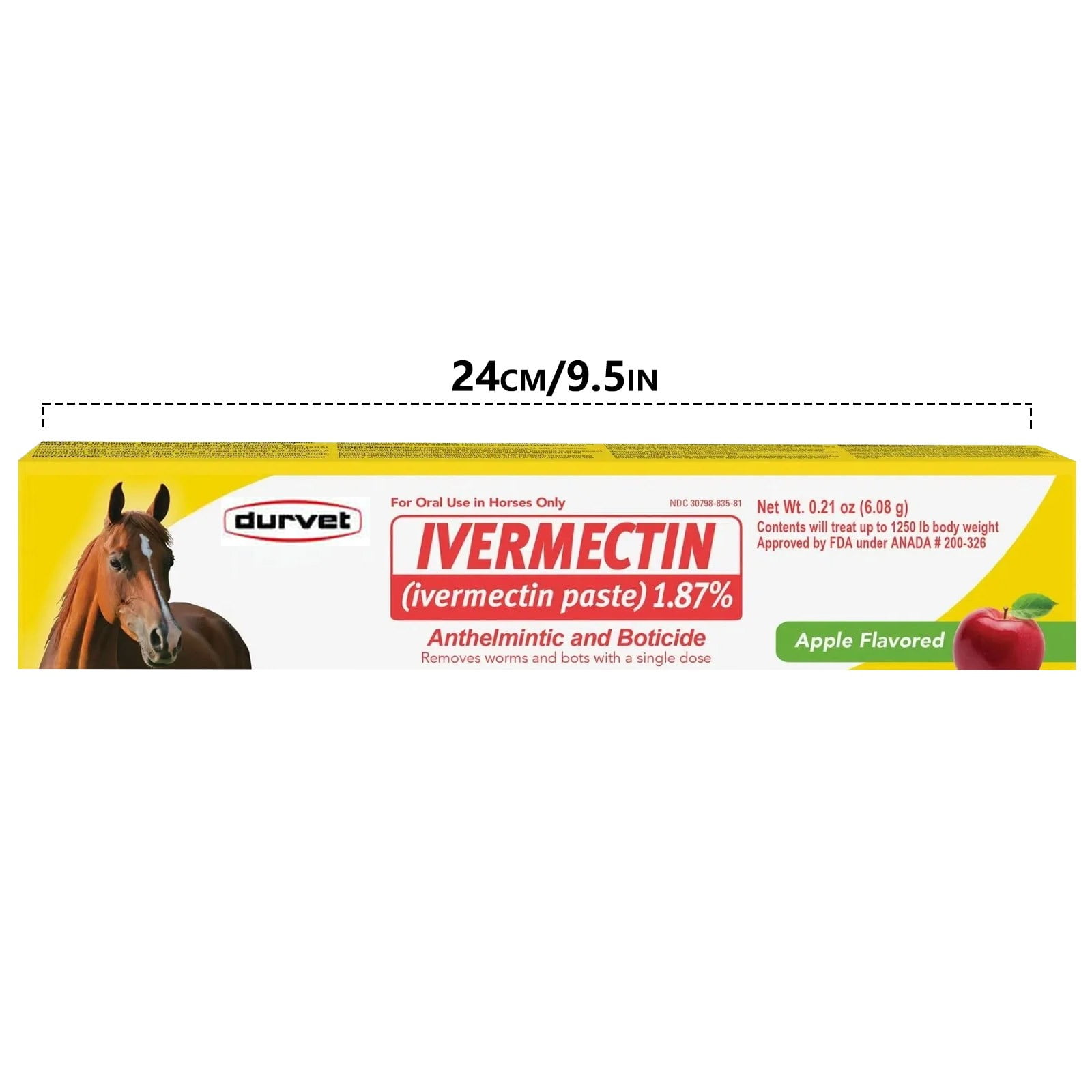 Paste Dewormer - Horse Wormer 6.08g dose Flavor(2Pack - Walmart.com