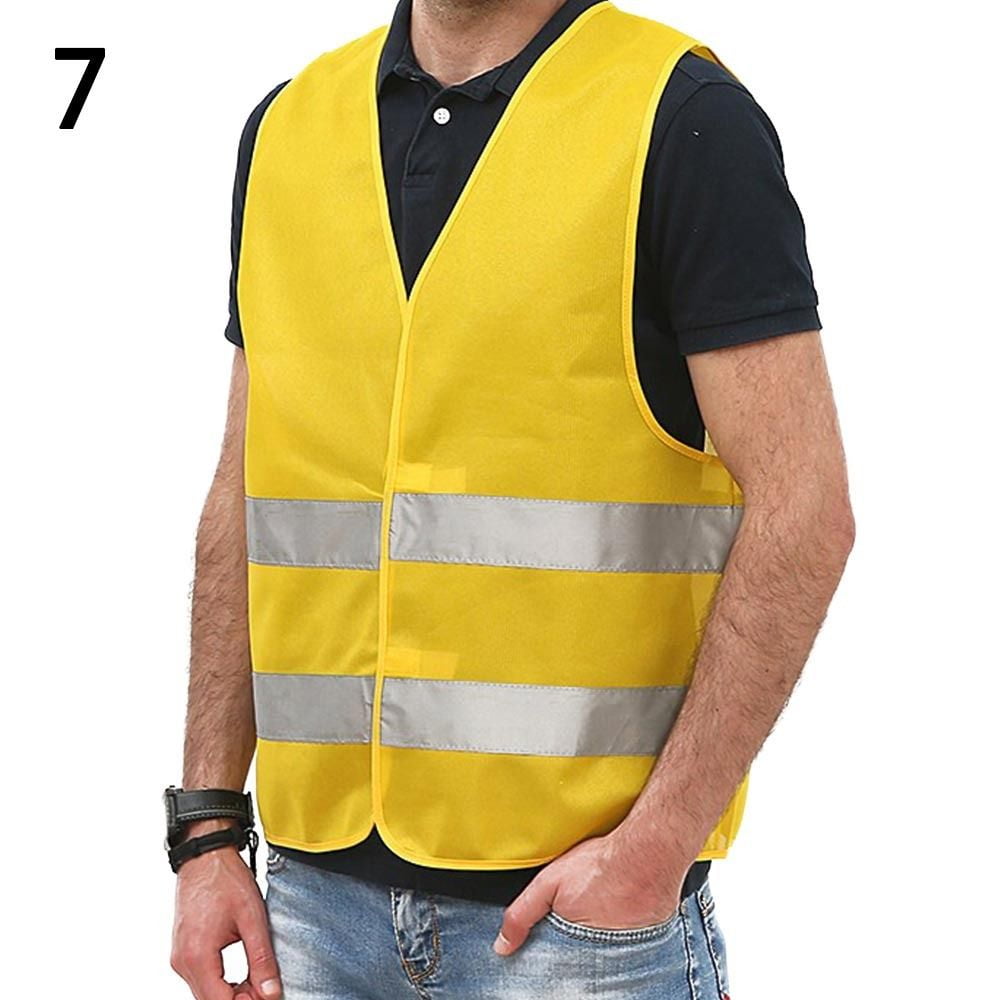 Paste Front Warning Safety Wear Safety Vest Outdoor Construction ...