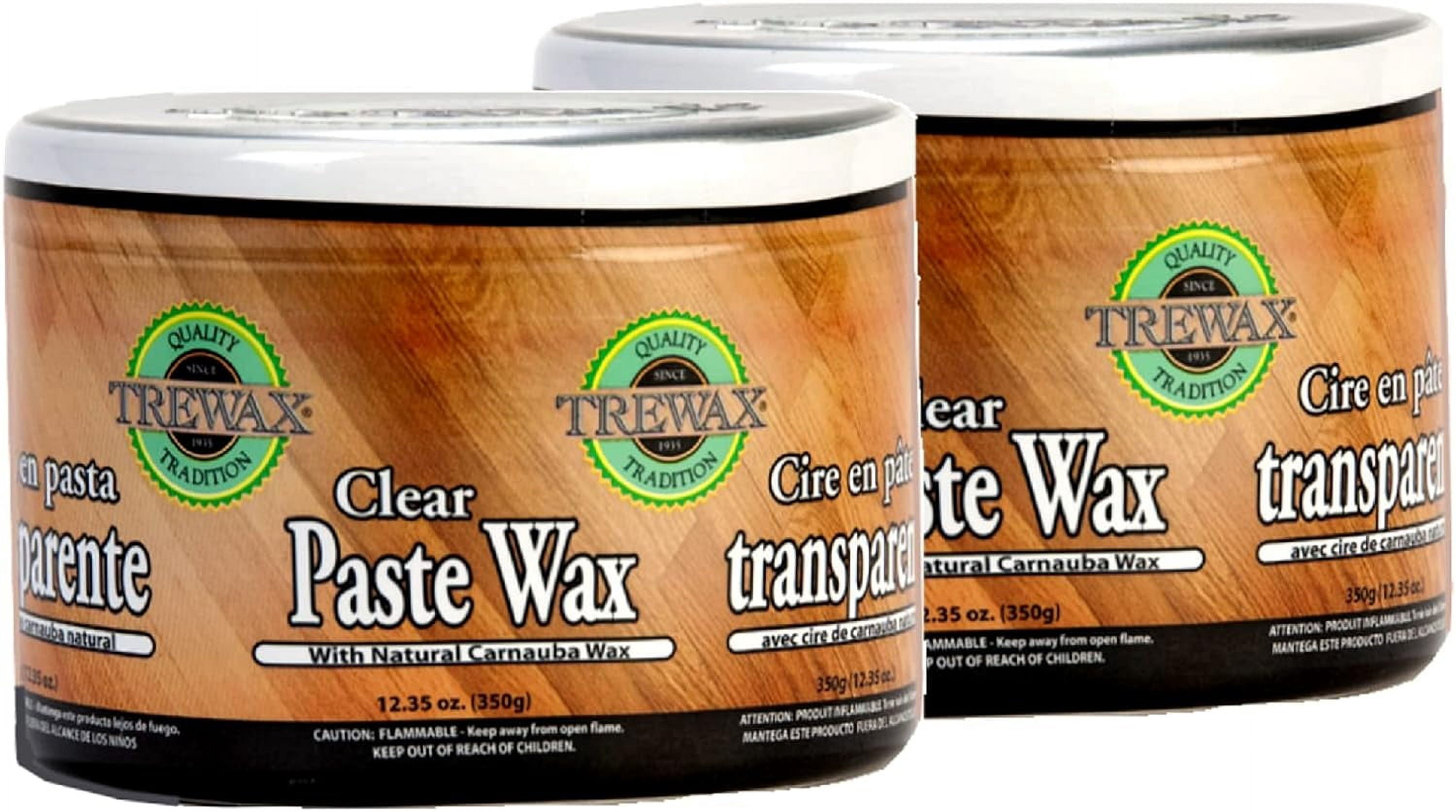 Paste Wax with Carnauba Wax, Clear, 12.35-Ounce, Pack of 2, Ideal on ...