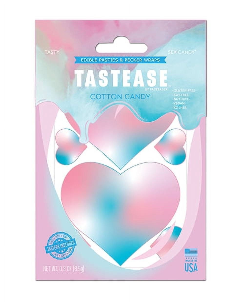 Pastease Tastease Edible Pasties & Pecker Wraps - Cotton Candy O/S ...