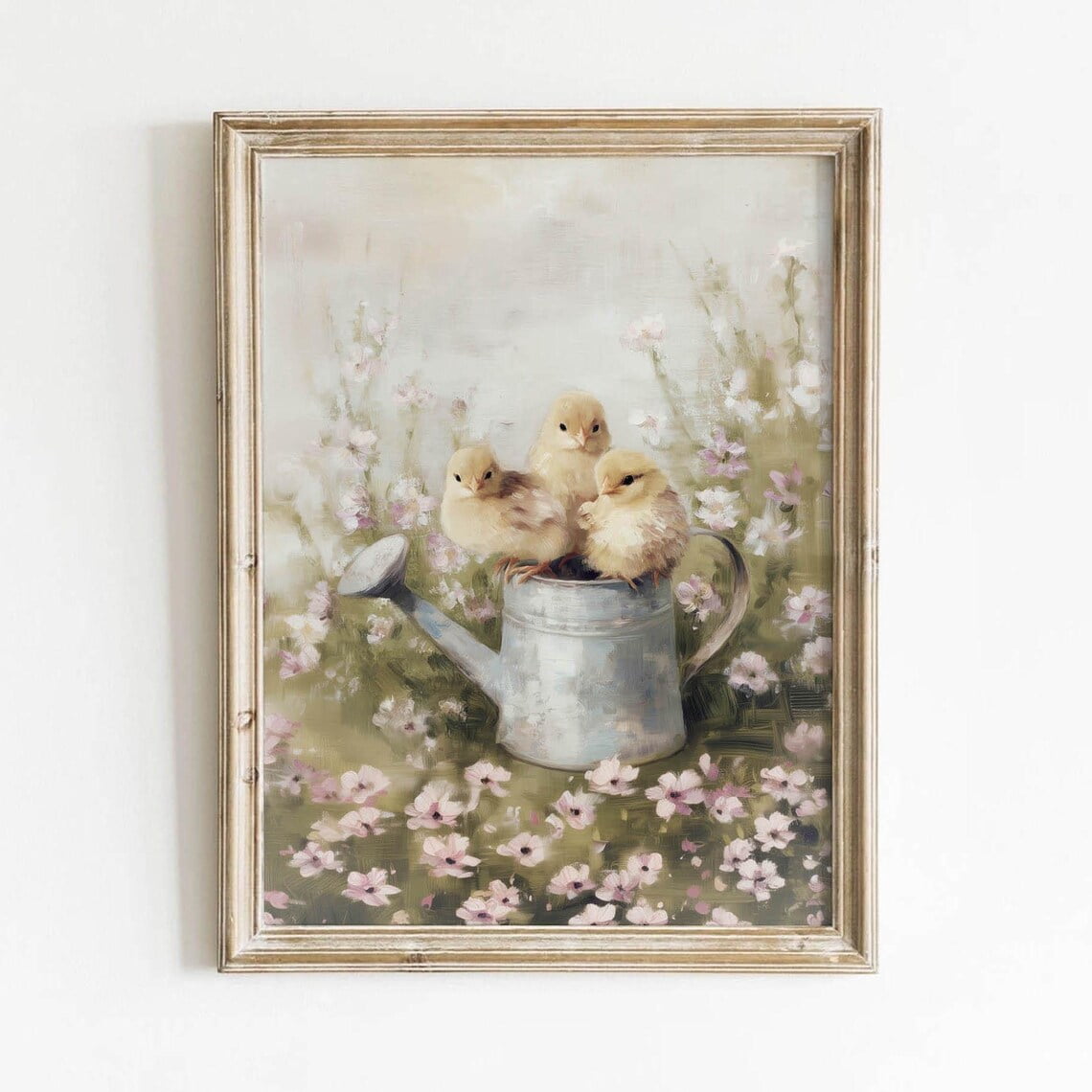 Pastel Baby Chicks Vintage Farmhouse Cozy Cottagecore Decor Spring ...