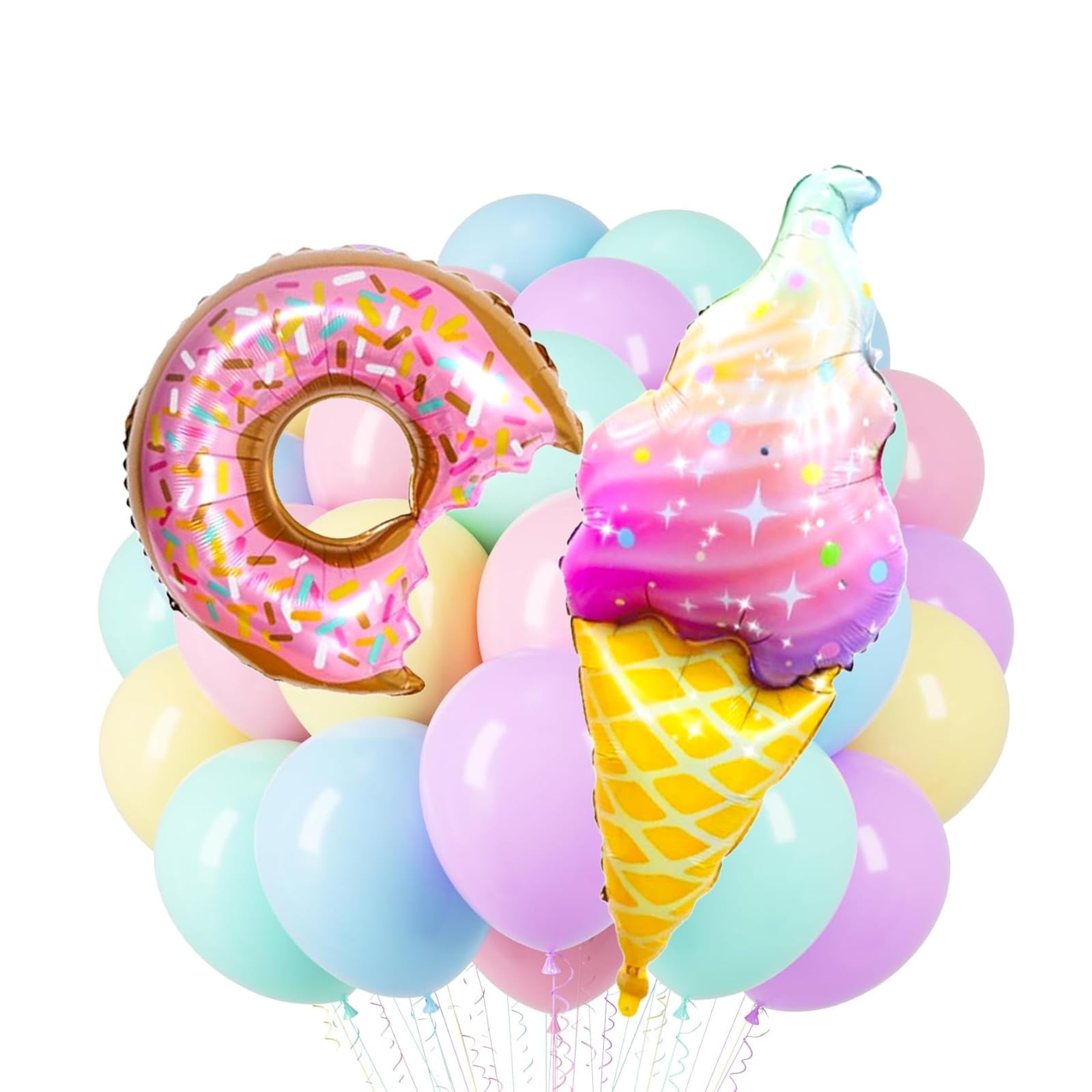 Pastel Balloons Set, 12inch IFF17 Macaron Latex Party Balloons, Ice ...