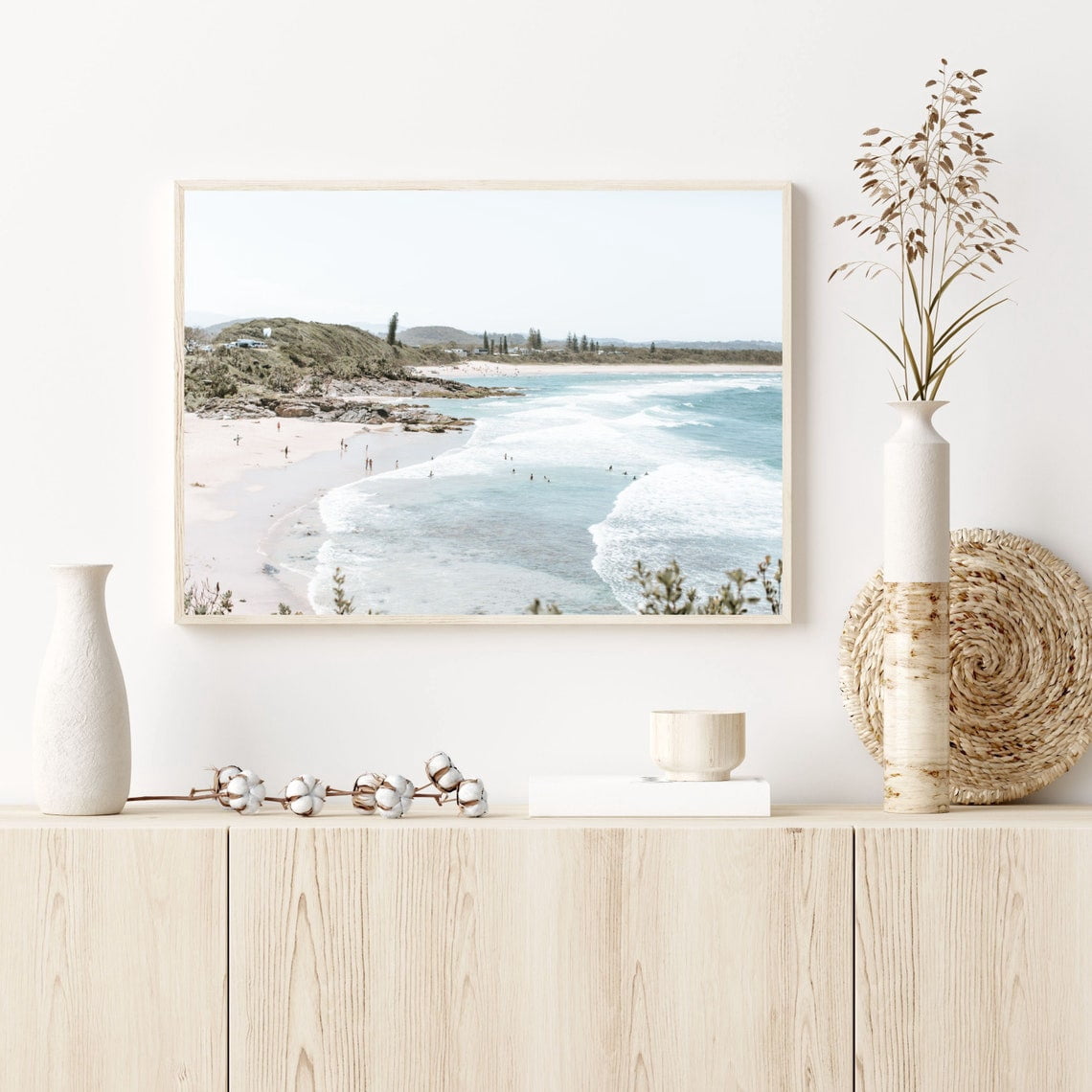 Pastel Beach Posters Ocean Beach Posters, Beach Wall Art, Surfing Wall ...