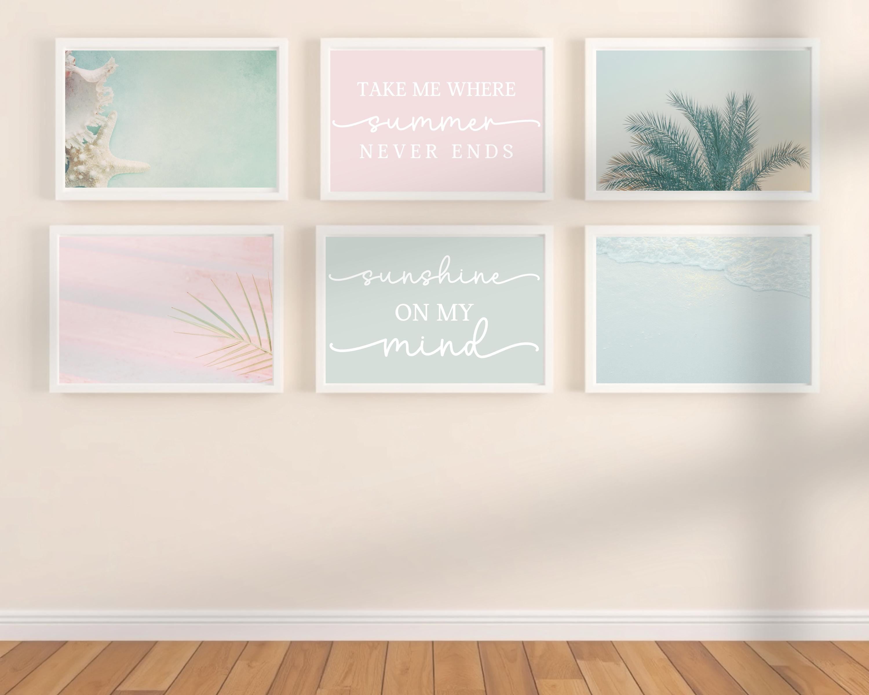Pastel Beach Print Posters: Teen Girl Room Decor Poster (Print Posters ...