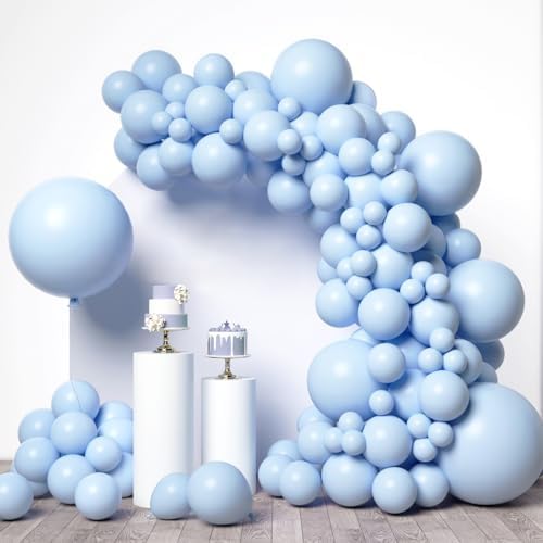 Pastel Blue Boons, 146 pcs Different Sizes Pack of 36 18 12 10 5 Inch ...