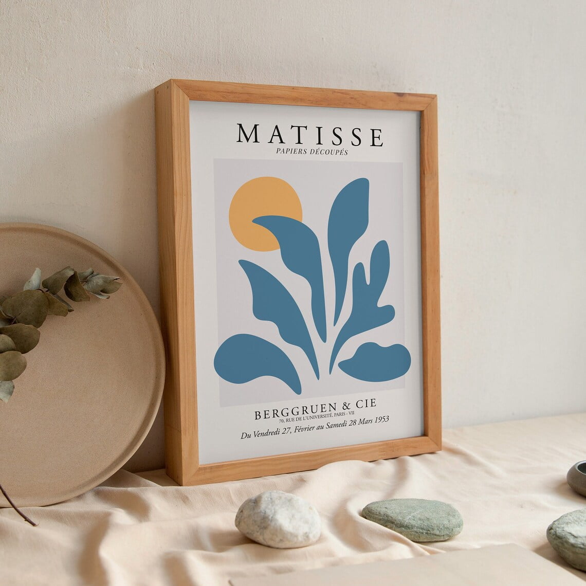 Pastel Blue Matisse Print, Henri Matisse Print, Sky Blue Wall Art ...