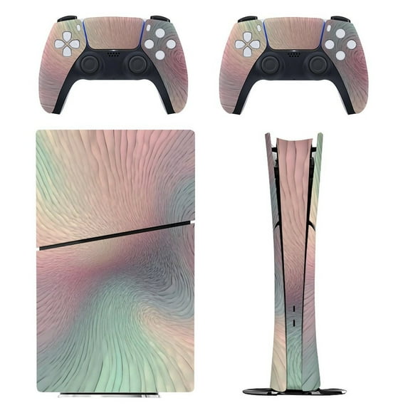 Pastel Chaos Swirl Console Skin Bundle for PS5 Pro Slim Disc & Digital ...