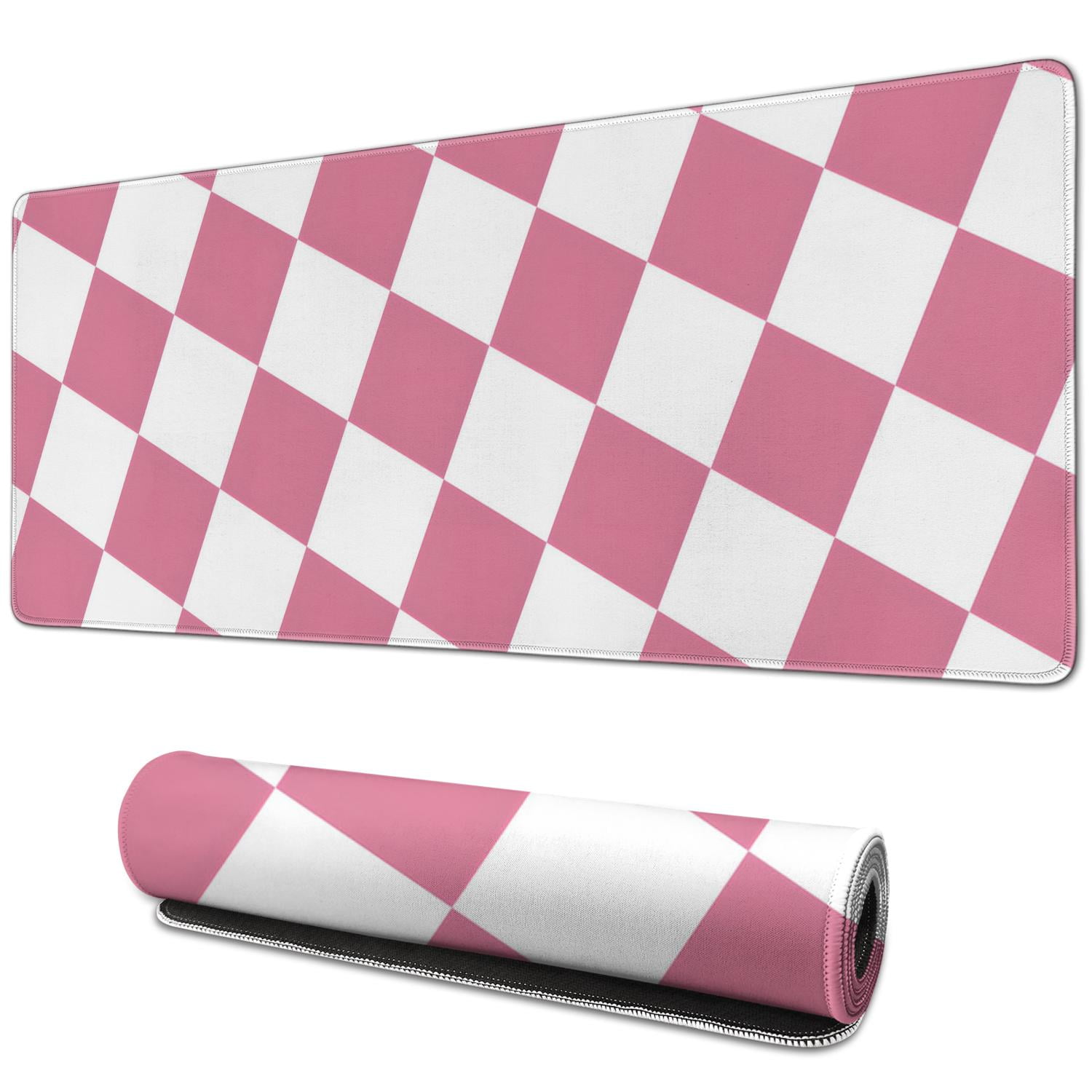 Pastel Checkered Mouse Pad - Boho-Style Design for Home Offices, Anti ...