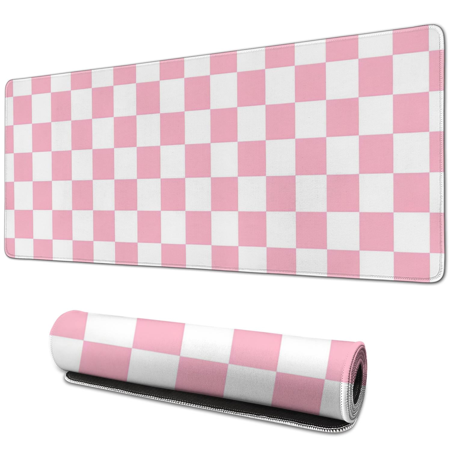 Pastel Checkered Mouse Pad, Cute Boho Mousepad for Home Office, Anti ...