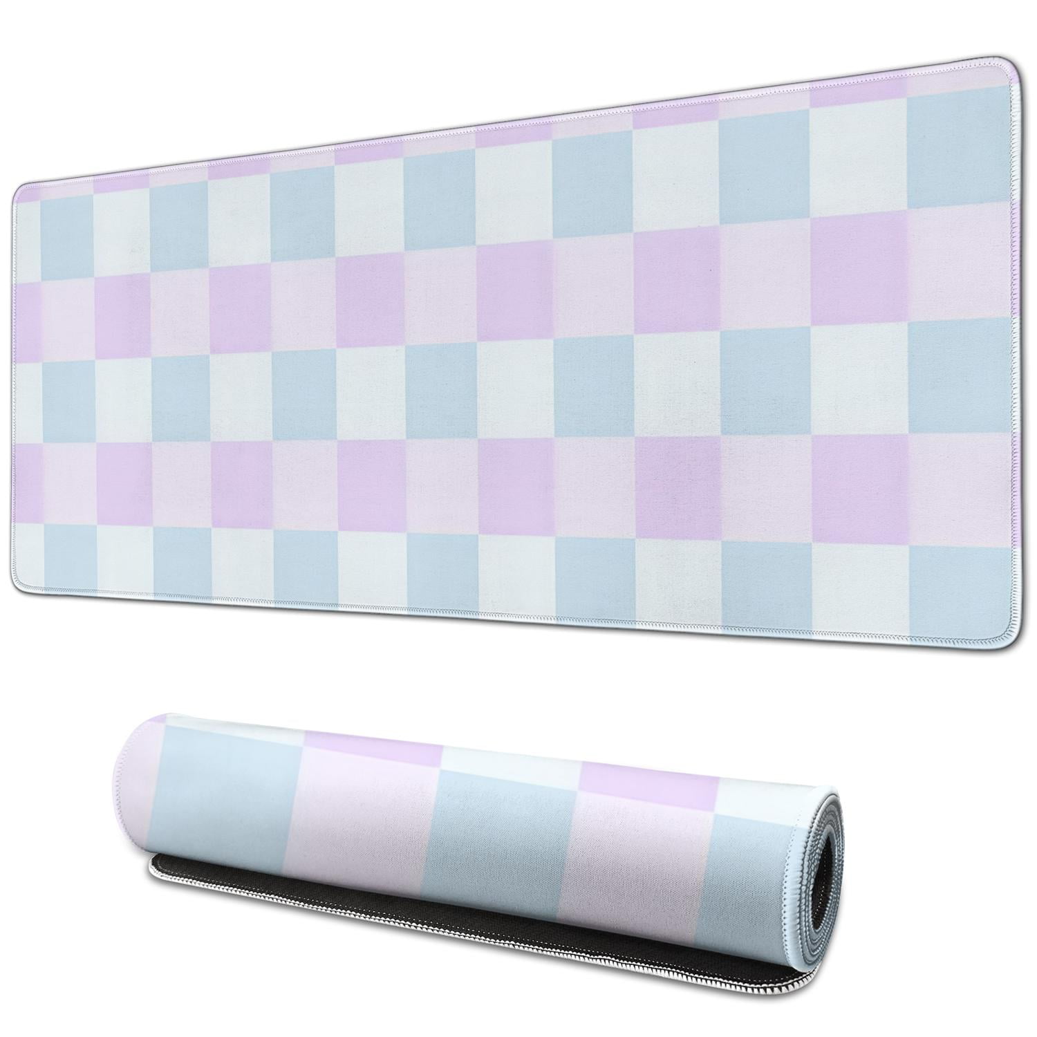 Pastel Checkered Mouse Pad: Cute Boho Style, Anti-Slip – Perfect for ...