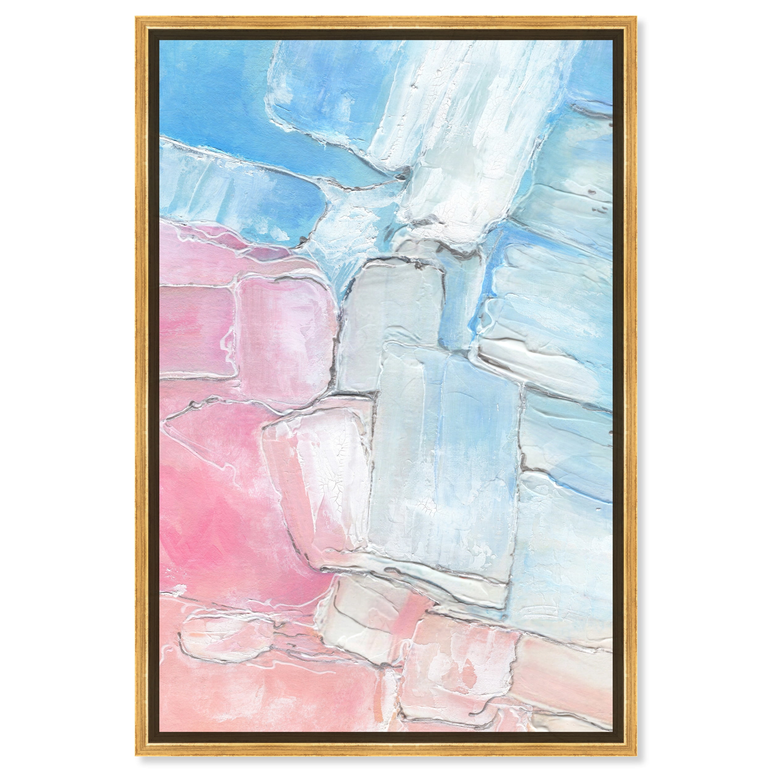 Pastel Clouds Beach Life Inspired Pastel Color Canvas Wall Art by Art ...