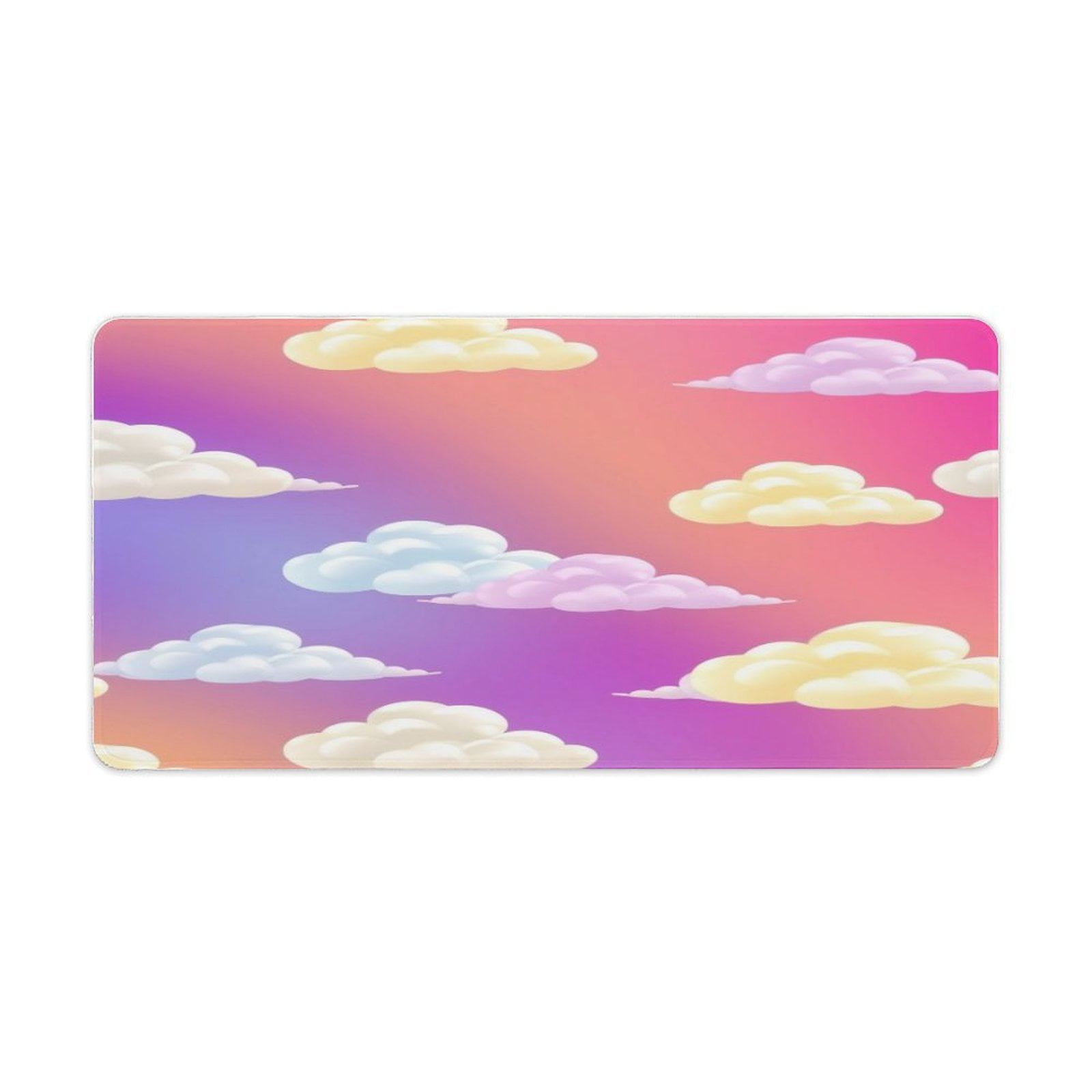 Pastel Clouds Sky Mouse Pad Gamer Keyboard Desk Mats Computer Table ...