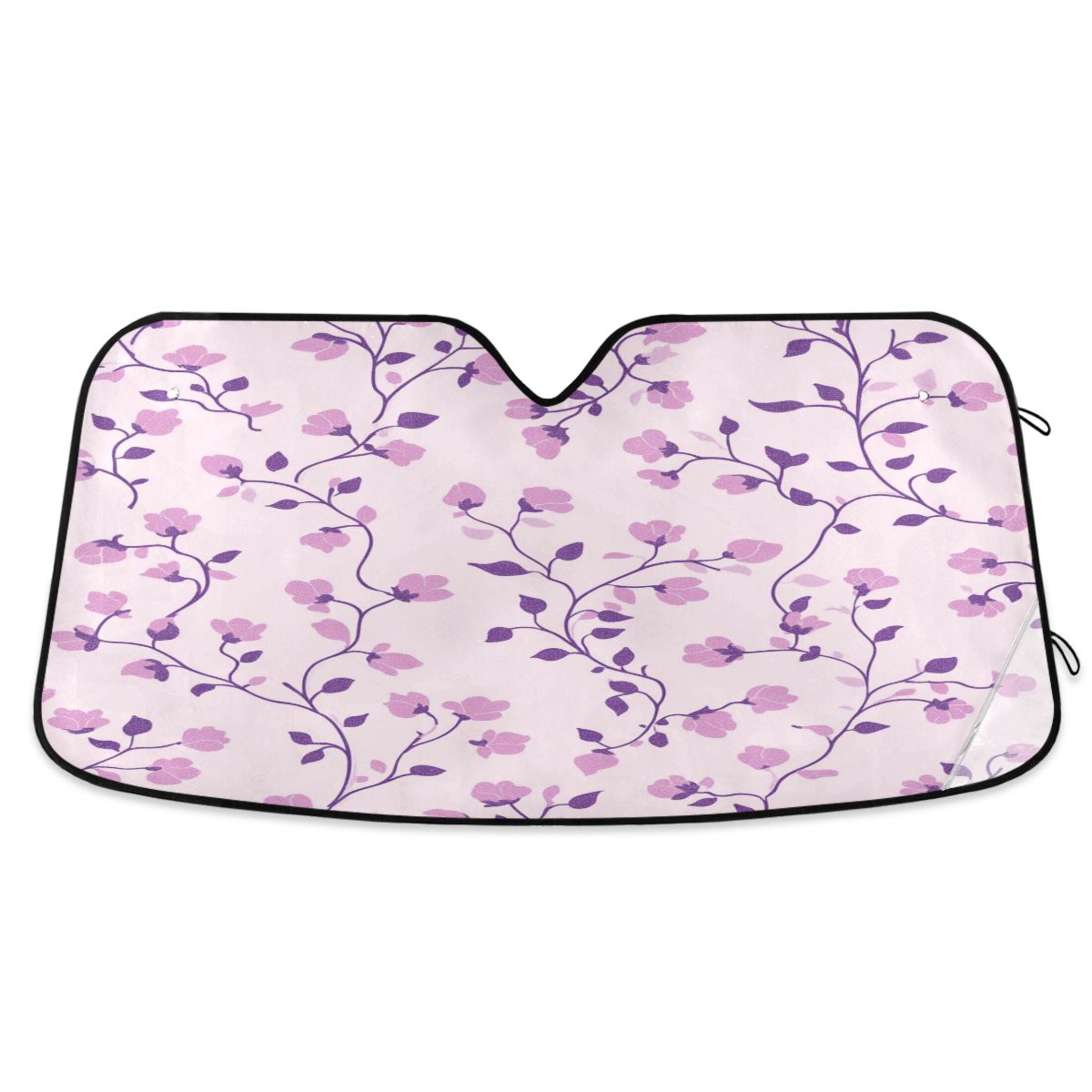 Pastel Color Rosebuds Vines Leaves Windshield Sun Shade Automobile ...