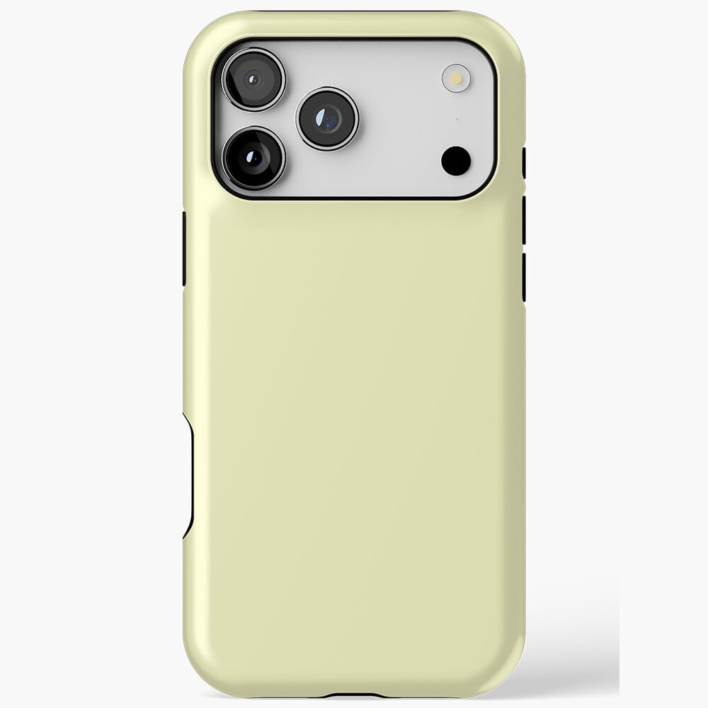 Pastel Color Very Pale Yellow Art iPhone Case 17 through 11 Pro Max ...