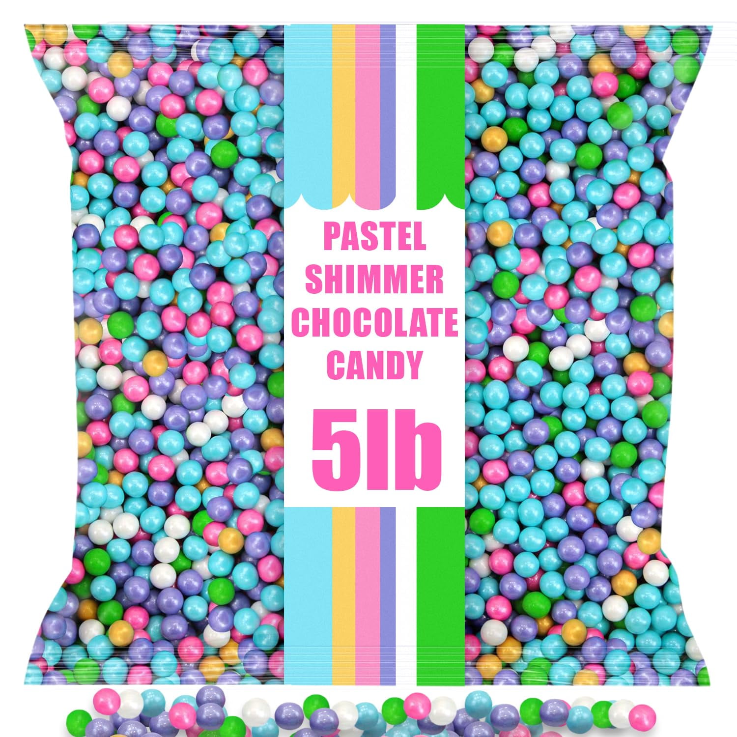 Pastel Colored SixletsCandy 5lb KEF28 Bag - Bulk Candy for Buffets ...