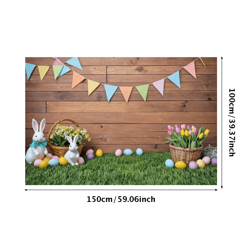 Pastel Colored Triangle Banners Easter Party Background Decorations ...
