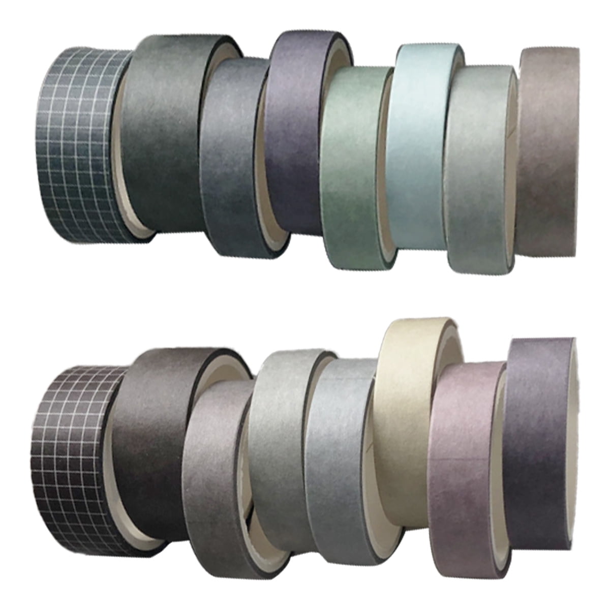 Pastel Colored Washi Tape - 16 Rolls Thin Solid Color Washi Tape, Cute ...