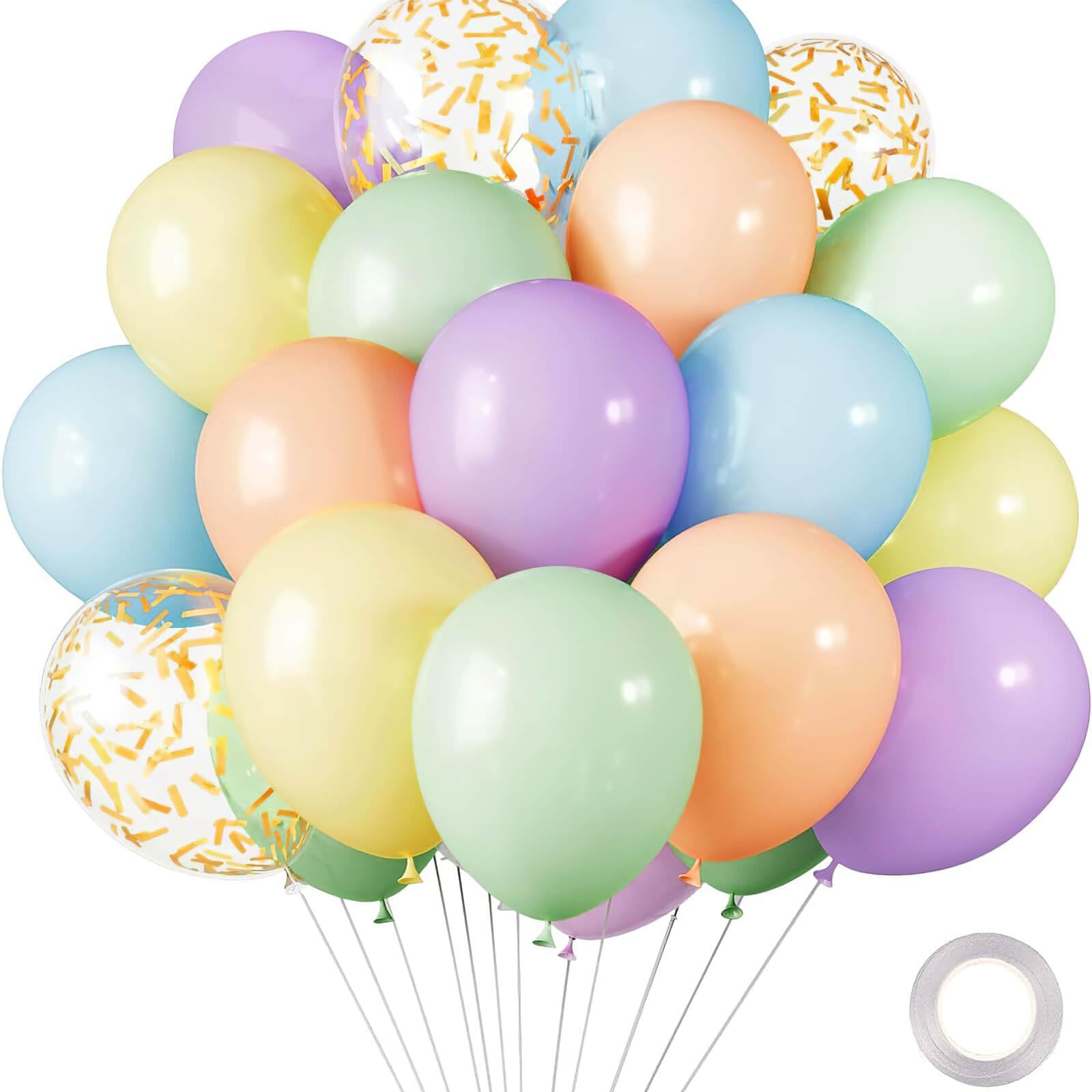 Pastel Colorful Balloons - 30 Pcs Balloons Set, 12 Inch | Pastel ...