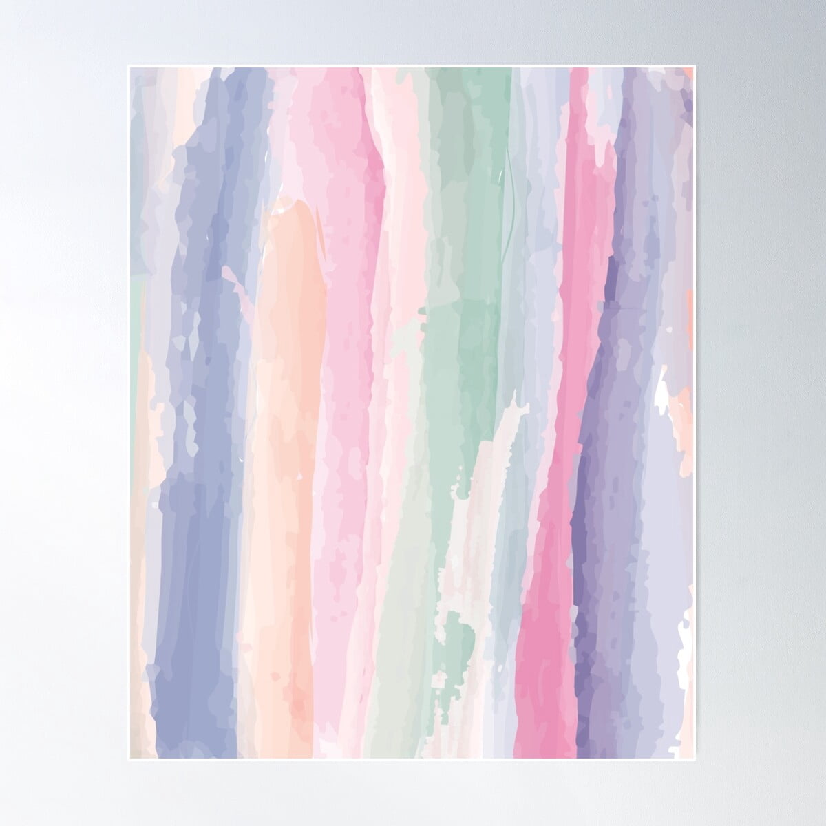 Pastel Colors Poster Wall Art, Modern Wall Decor For Living Room ...