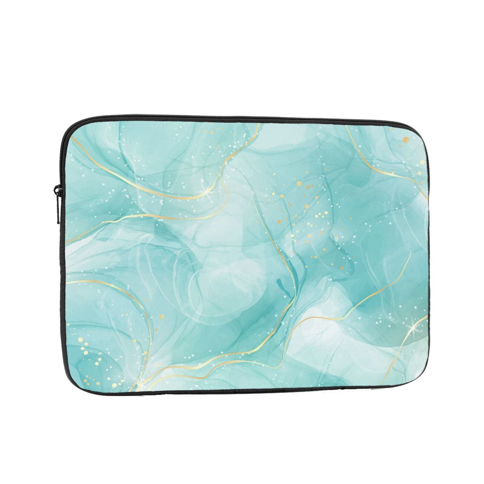 Pastel Cyan Mint Watercolor Portable Laptop Sleeve Compatible with ...