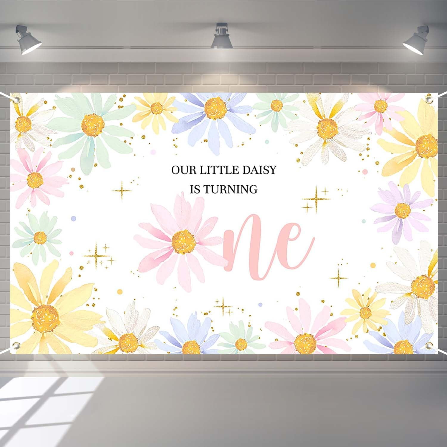 Pastel Daisy Birthday Banner for Girls Boho Daisy Flower Photography ...