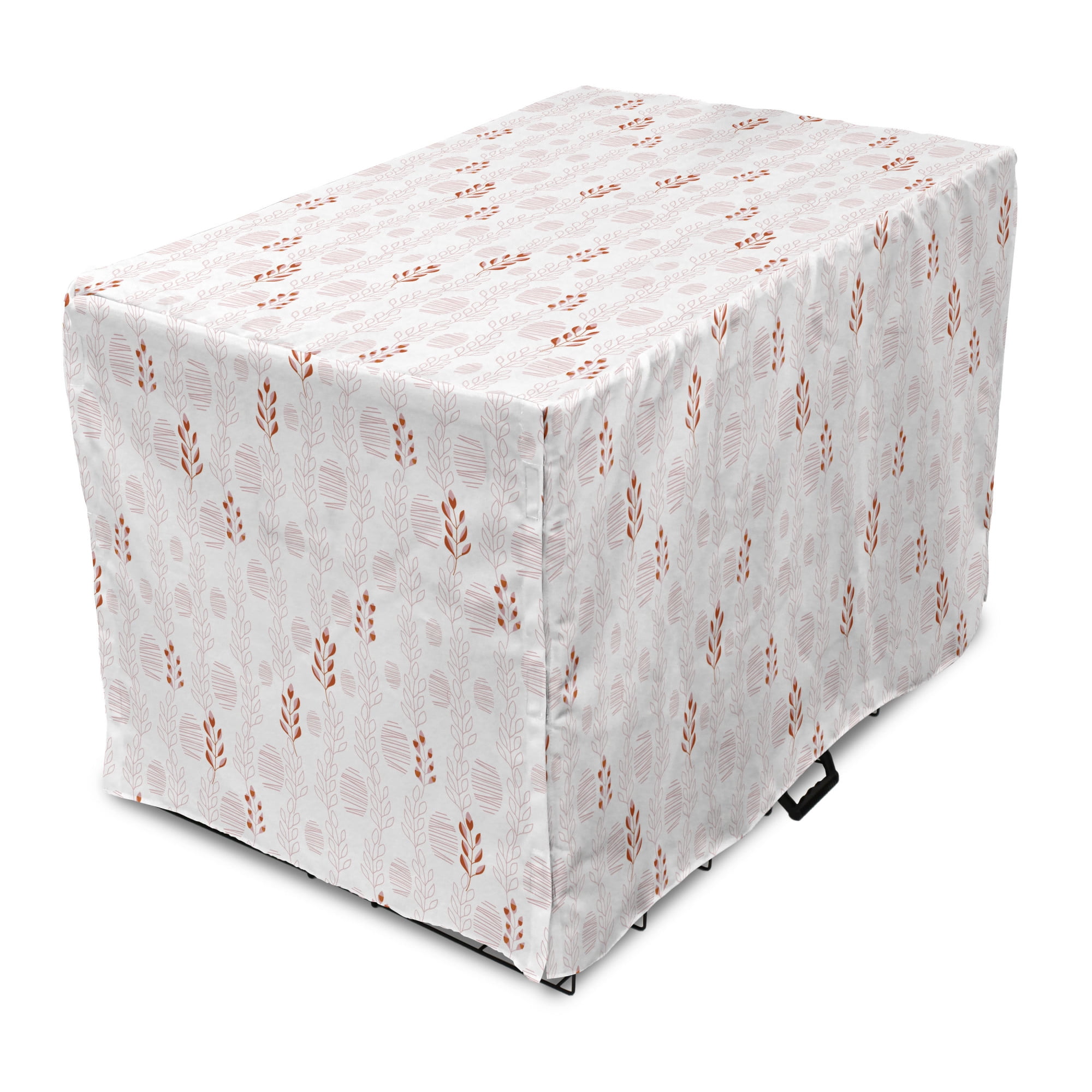 Pastel Dog Crate Cover, Soft Colored Pattern of Modern Design Hatches ...