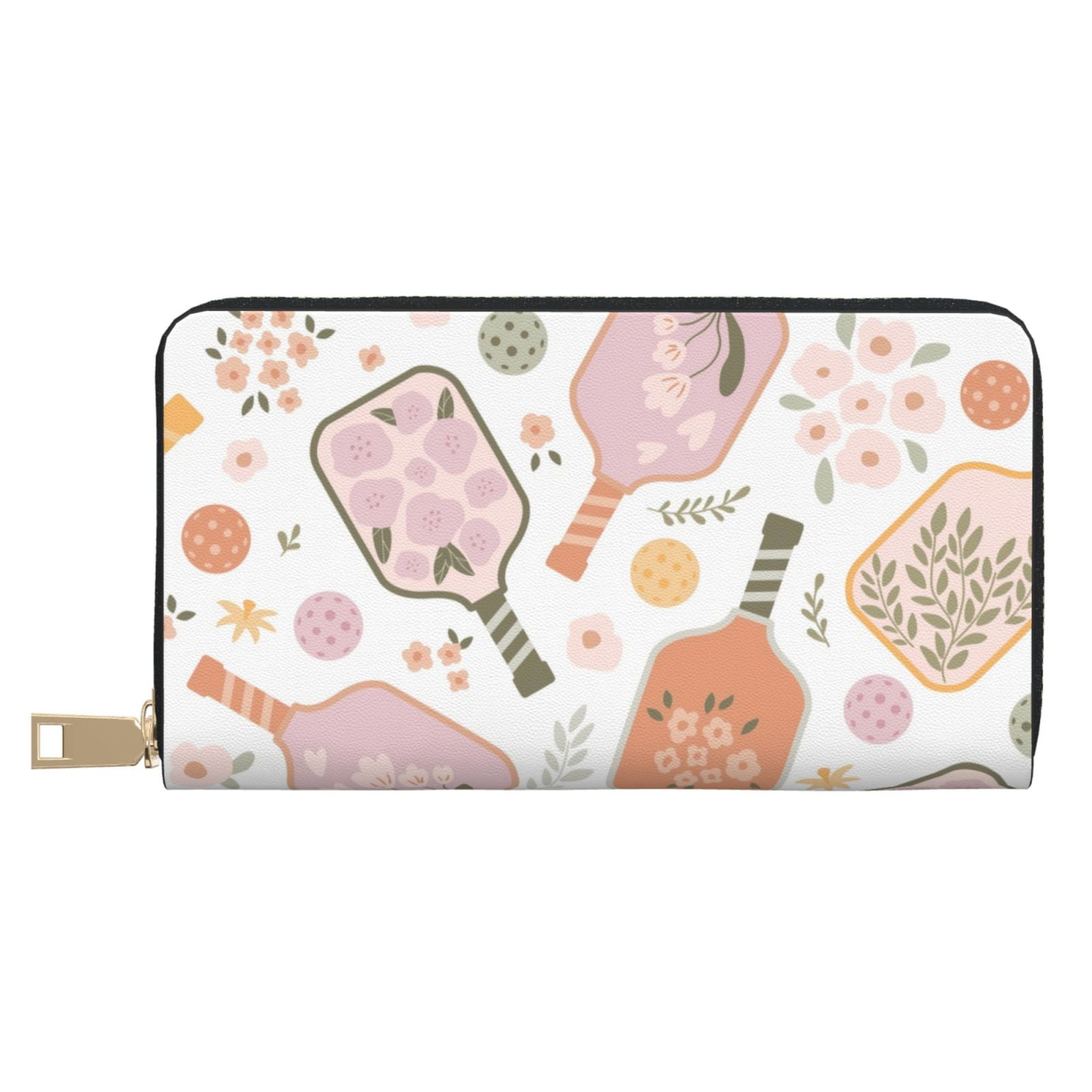 Pastel Floral Vases Wallet Women, Leather Bifold Multi Card Wallet ...