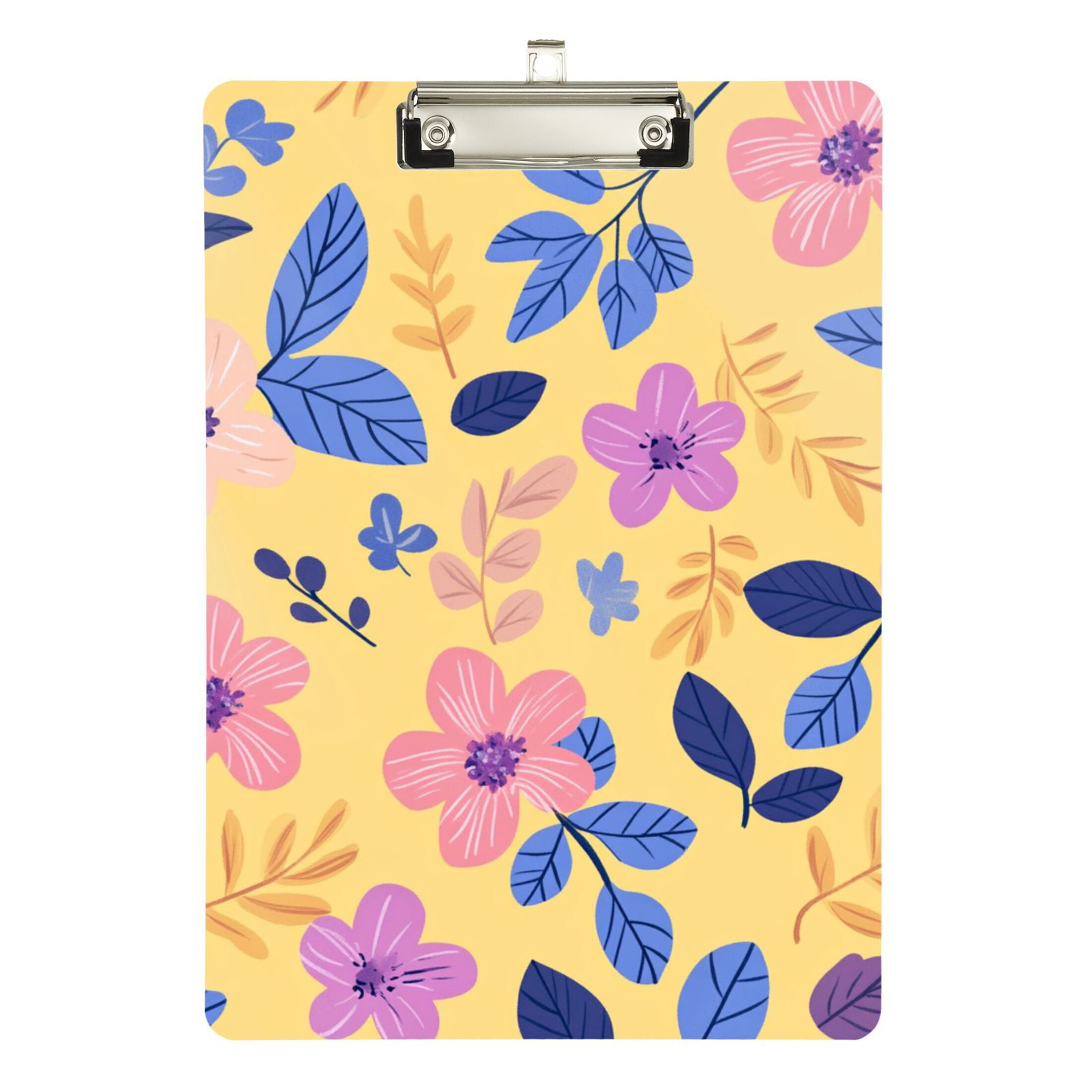 Pastel Flowers Leaves Spring Acrylic Clipboard Drawing Board Clipboard ...