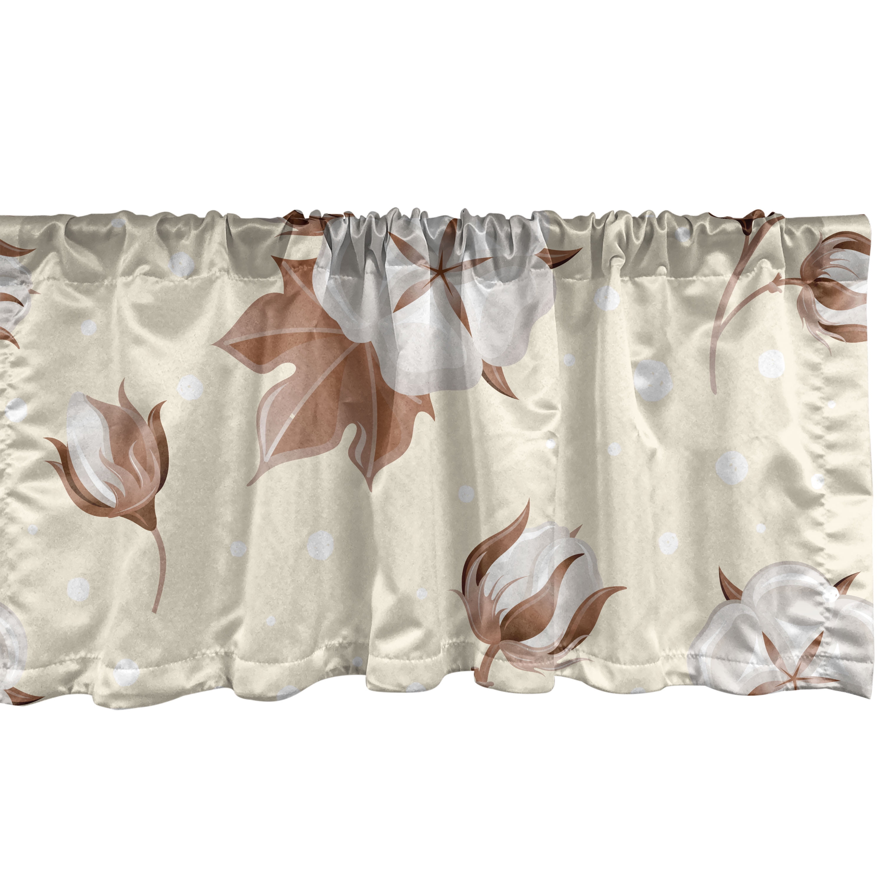 Pastel Flowers Window Valance, Vintage Style Simple Design Floral ...