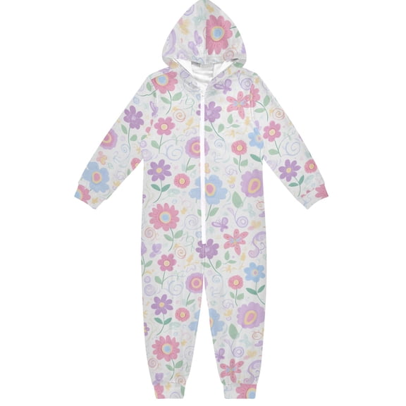 Trolls Girls' Pajama Onesie, Kids' Exclusive Blanket Sleeper, Sizes 4 ...