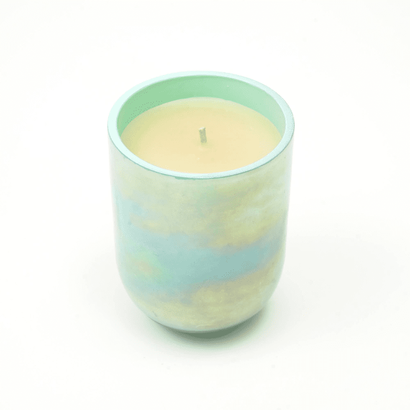 Pastel Glow Scented Wax Candle – Blue Elegant & Aromatic Candle for ...