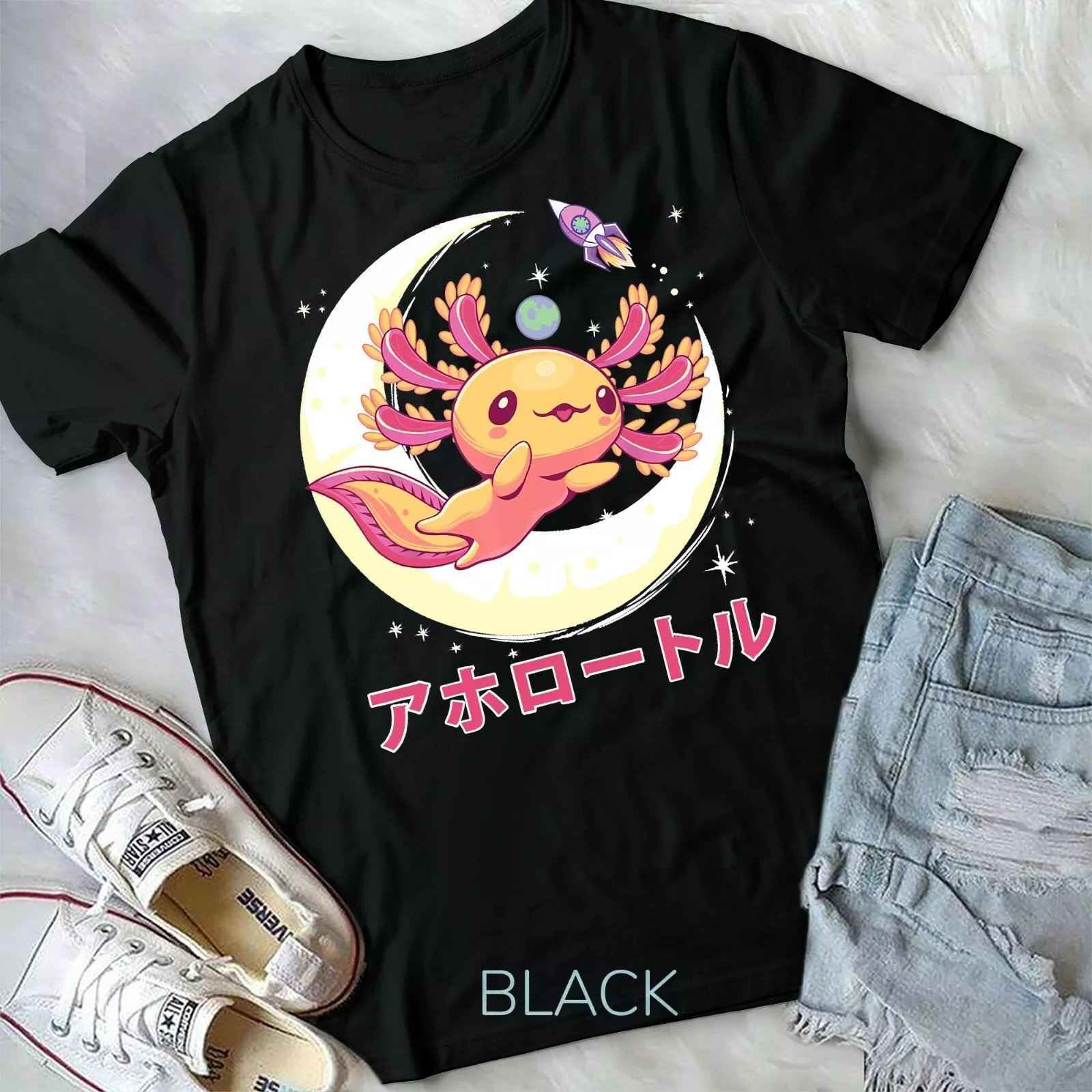 Pastel Goth Axolotl, Kawaii, Japanese Anime, and Aesthetic Nu Goth ...