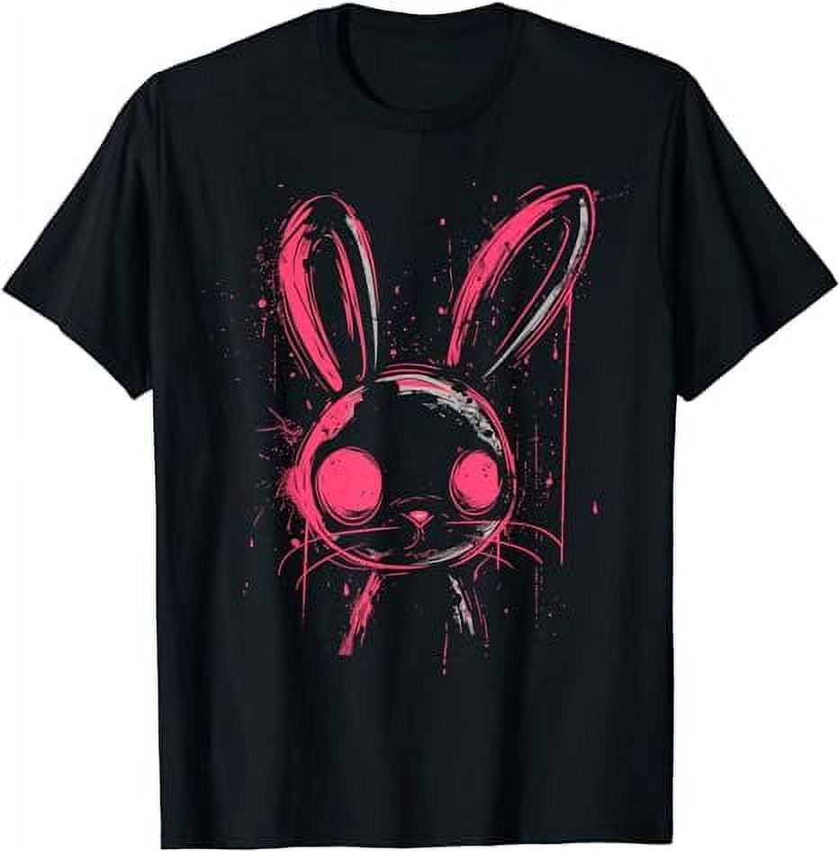 Pastel Goth Bunny Rabbit Pink Creepy Cute Grunge Aesthetic T-Shirt ...