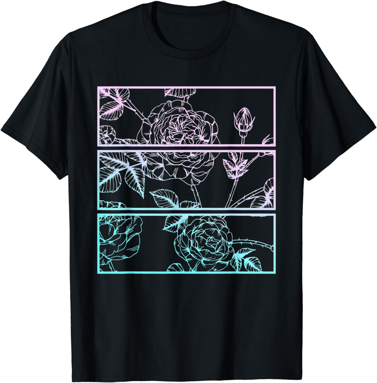 Pastel Goth Flower Emo Aesthetic Clothes Rose Soft Goth T-Shirt ...