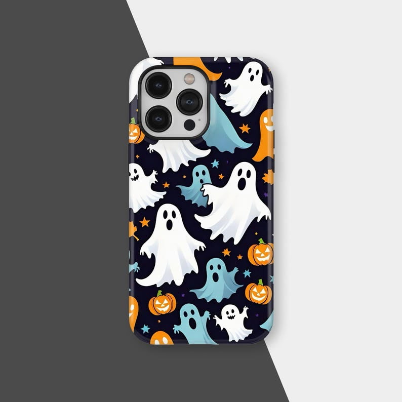 Pastel Goth Ghost Phone Case Fall Aesthetic iPhone 11–17 Pro Max ...