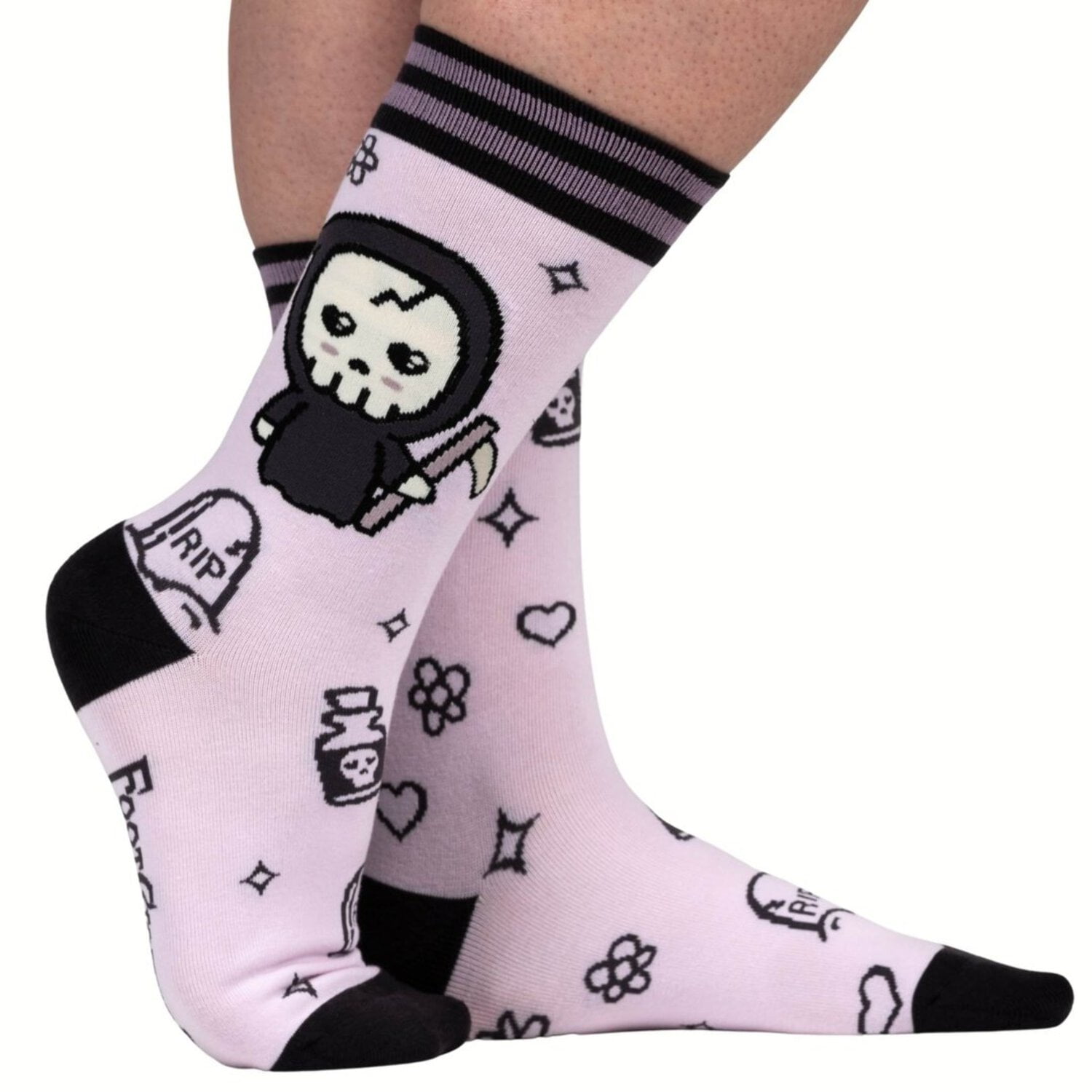 Pastel Goth Grim Reaper Crew Socks - Walmart.com