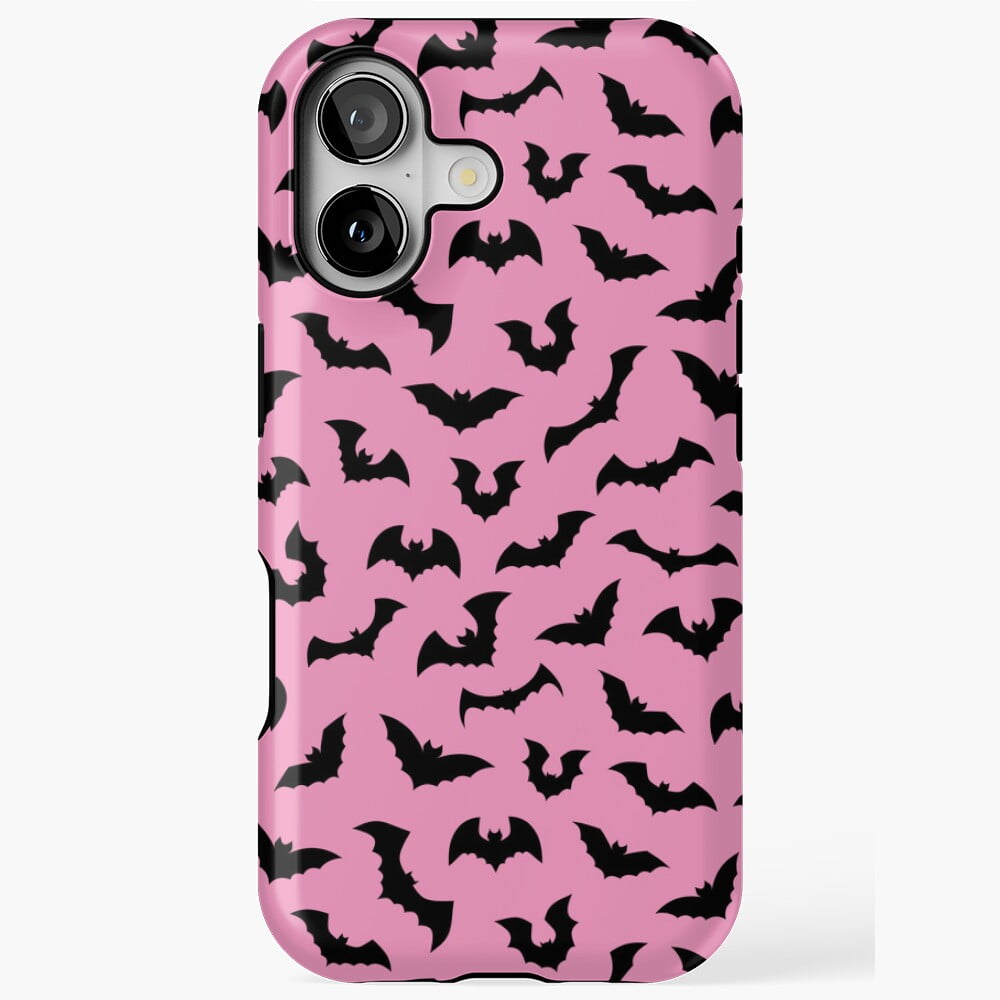 Pastel Goth Pink Bats Universal Phone Case for iPhone 11–17 Pro Max ...