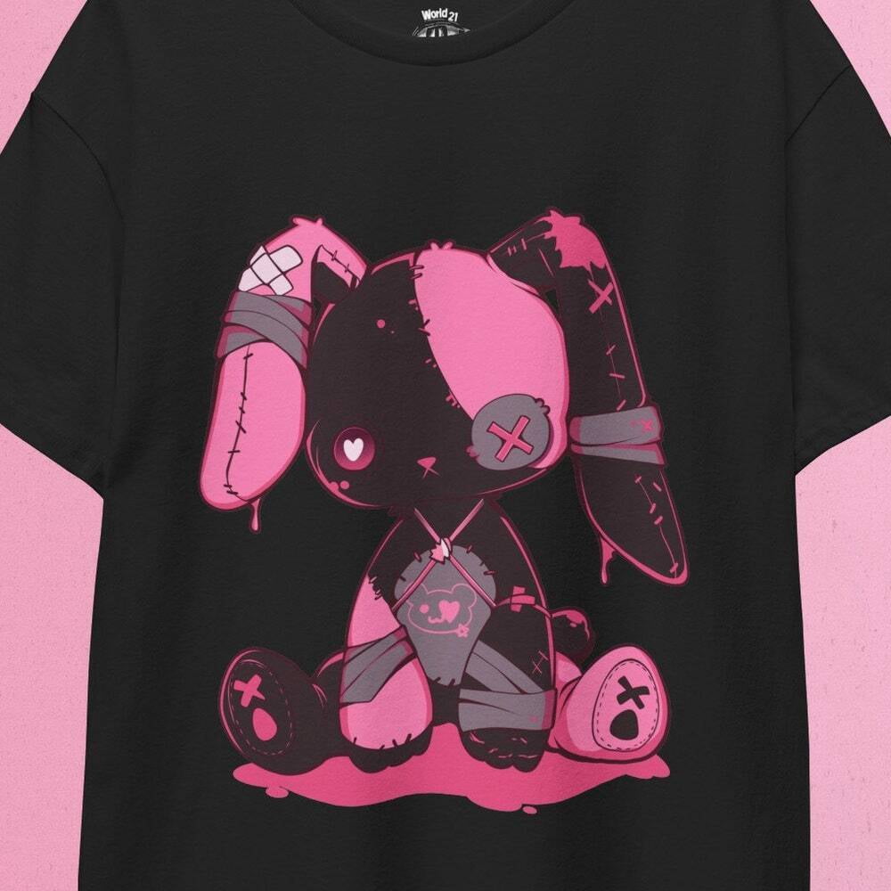 Pastel Goth Sad Bunny T-Shirt | Pastel Goth, Kawaii Clothes, Harajuku ...