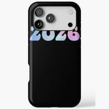 Pastel Gradient 2026 Text Art iPhone Case 17 to 11 Pro Max - Walmart.com