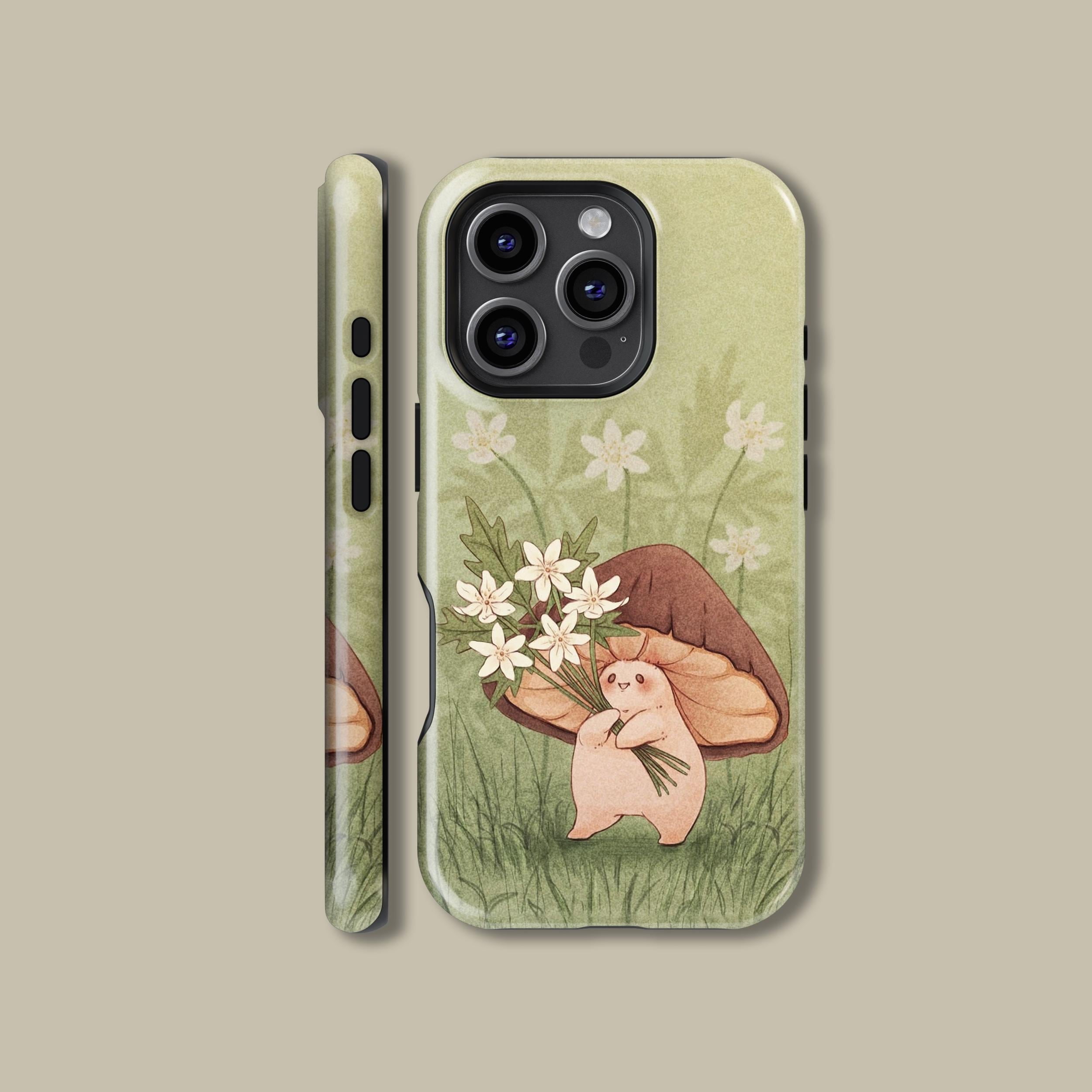 Pastel Green Fairy Tale Mushroom Case for iPhone Samsung Art - Walmart.com