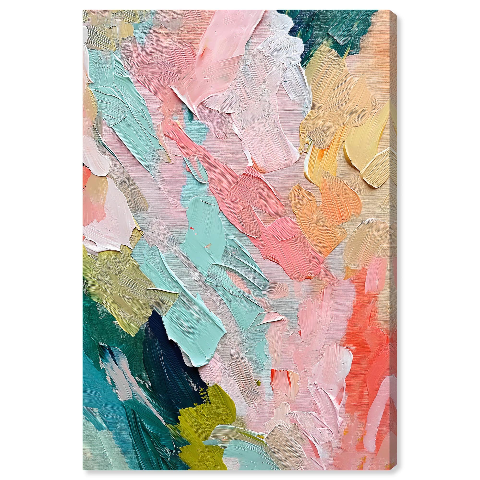 Pastel Layers Canvas Pastel Wall Art by Art Remedy, Gallery Wrapped, 24 ...
