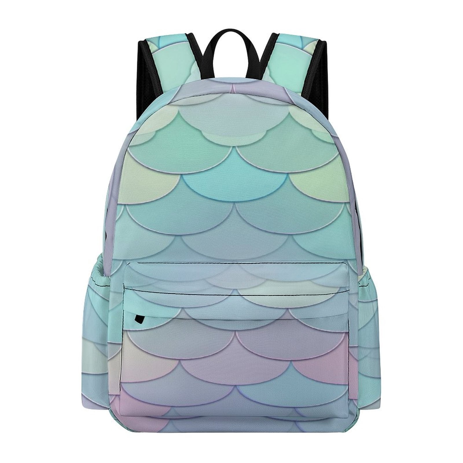 Pastel Mermaid Scales Backpack School Bags for Teenagers Students ...