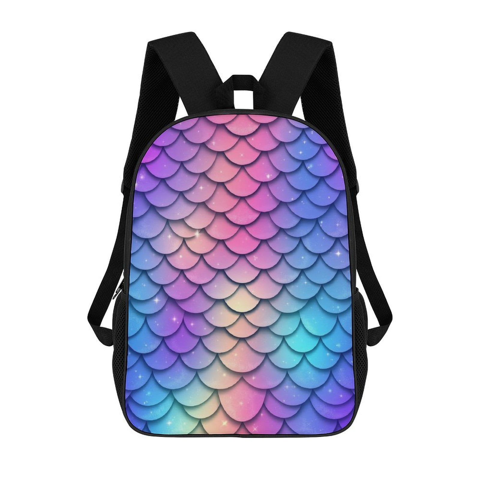 Pastel Mermaid Scales Backpacks For Teenagers Backpacks 17 Inch ...