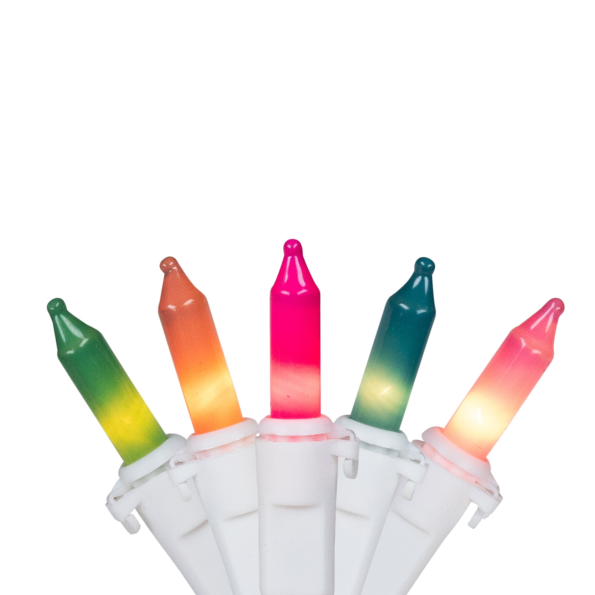 Northlight Pastel Mini Christmas Light Set - Multicolor - 10' White ...