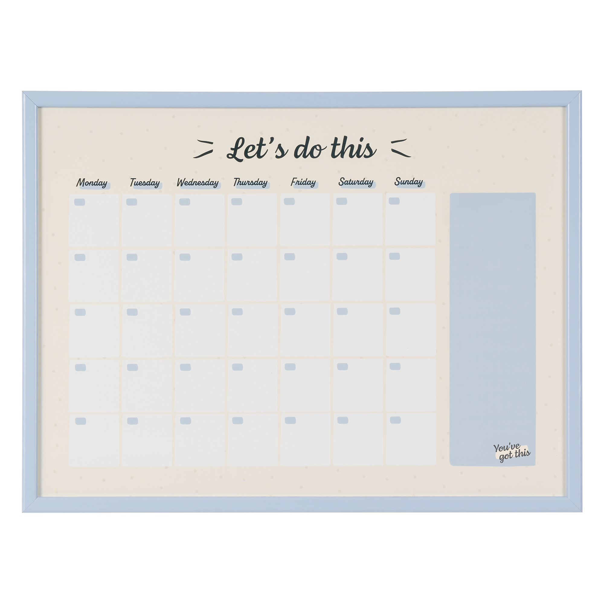 Pastel Monthly Magnetic Planner Board - 600 x 450 mm - Lacquered Steel ...