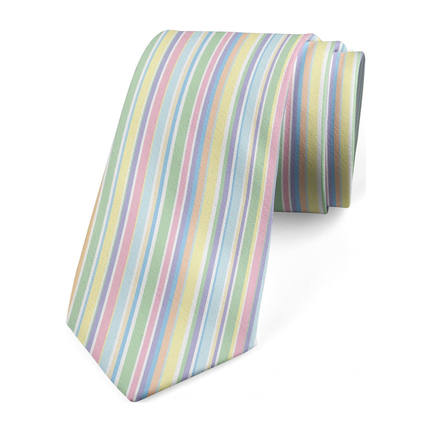 Pastel Necktie, Striped Classic Pattern, Dress Tie, 3.7", Multicolor ...