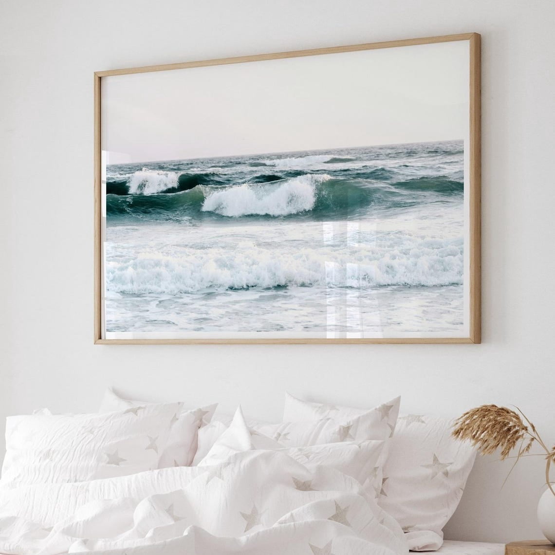 Pastel Ocean Wave Photography, Pastel Beachy Print, Coastal Ocean Water ...