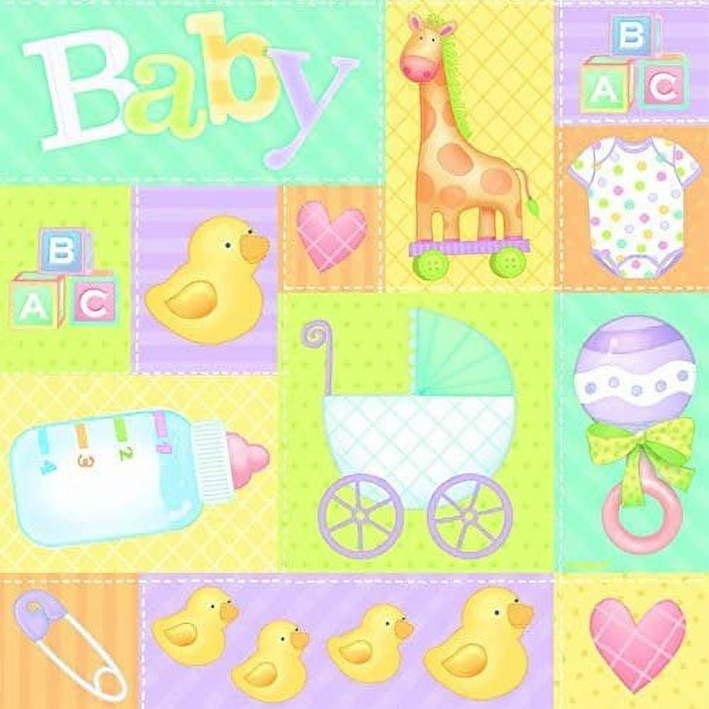 Pastel Patchwork Gift Wrap with Hang Tab - Walmart.com