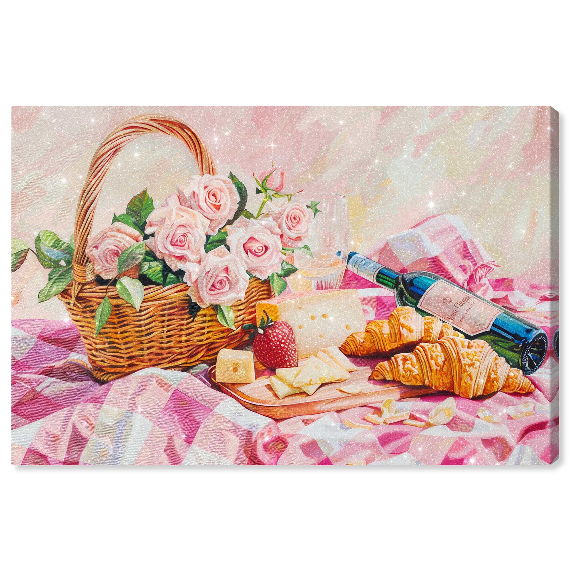 Pastel Picnic Canvas Fashion Glam Art by Art Remedy, Gallery Wrapped ...